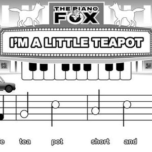 I'm a Little Teapot - Beginner Piano Sheet Music for Kids - Etsy Australia