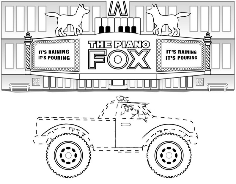 It's Raining, It's Pouring - Beginner Sheet Music (color and B/W ...