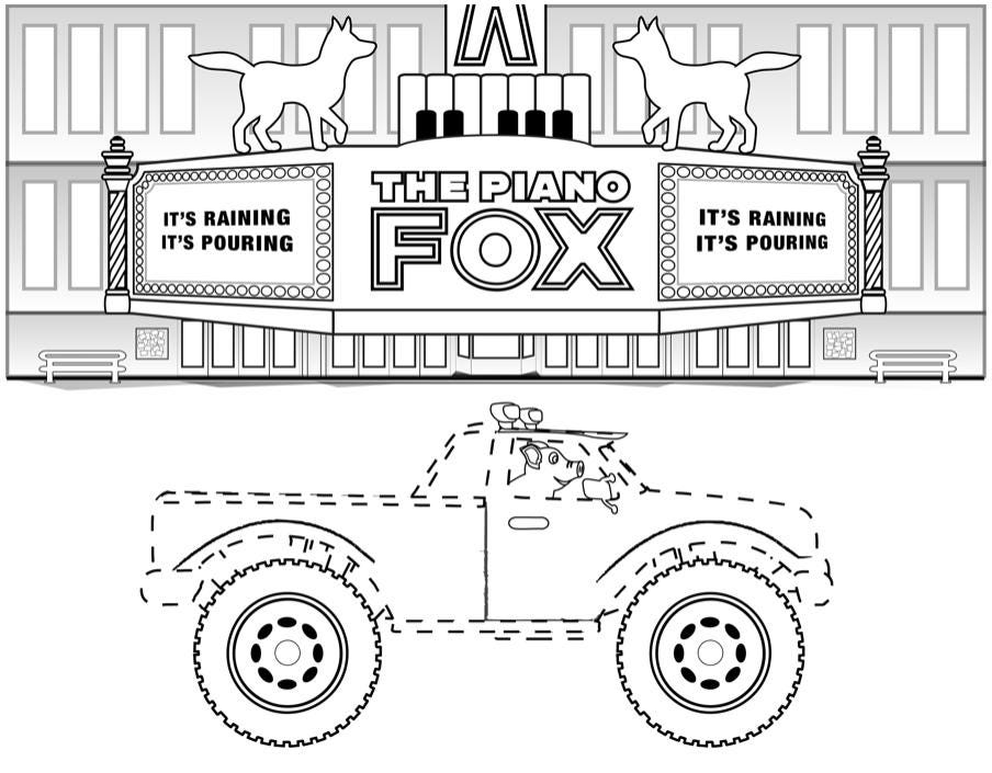 It's Raining, It's Pouring - Beginner Sheet Music (color and B/W ...