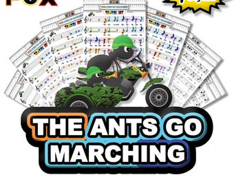 The Ants Go Marching Easy Piano Sheet Music, Digital Downloadable ...
