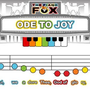 Ode to Joy - Beginner Piano Sheet Music for Kids - Etsy