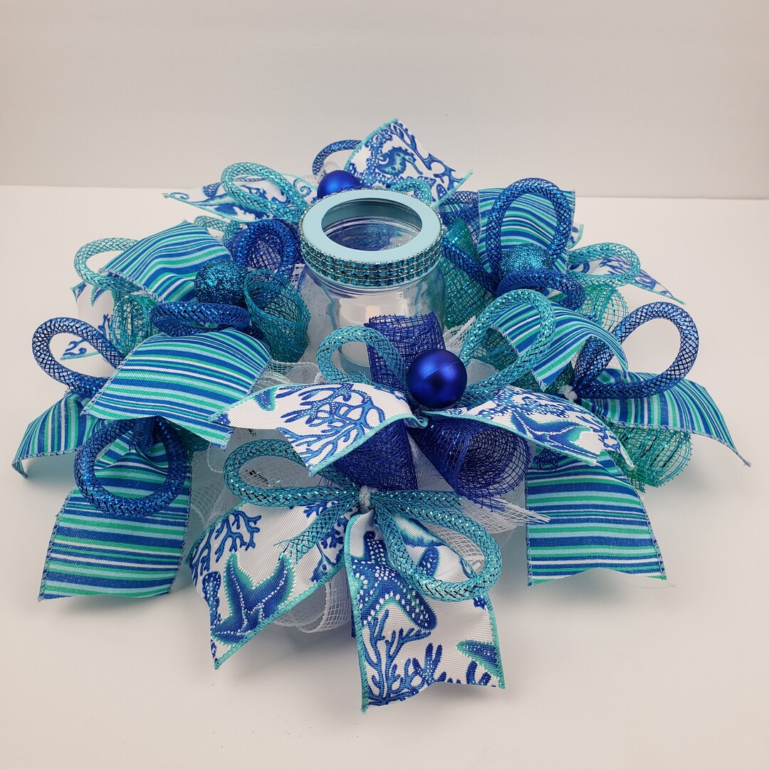 Summer Centerpiece, Blue Centerpiece, Beach Centerpiece, Starfish ...