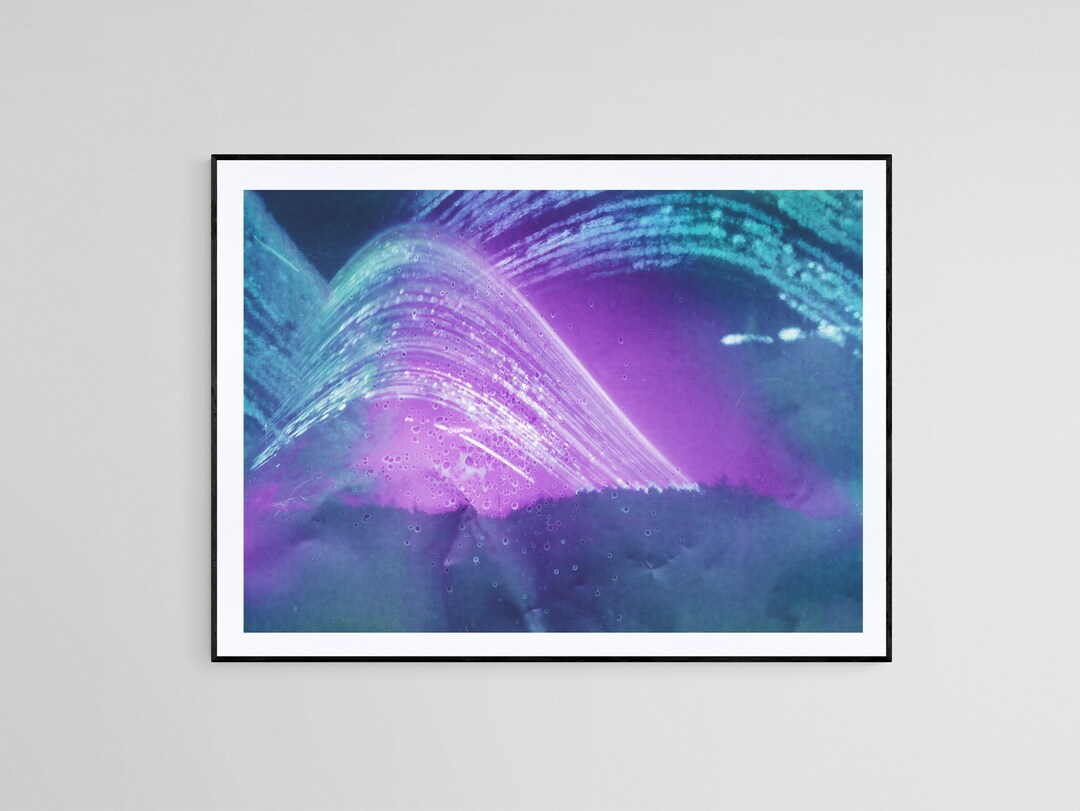 Purple Sun Abstract Print: Solargraphy Long Exposure Art - Etsy
