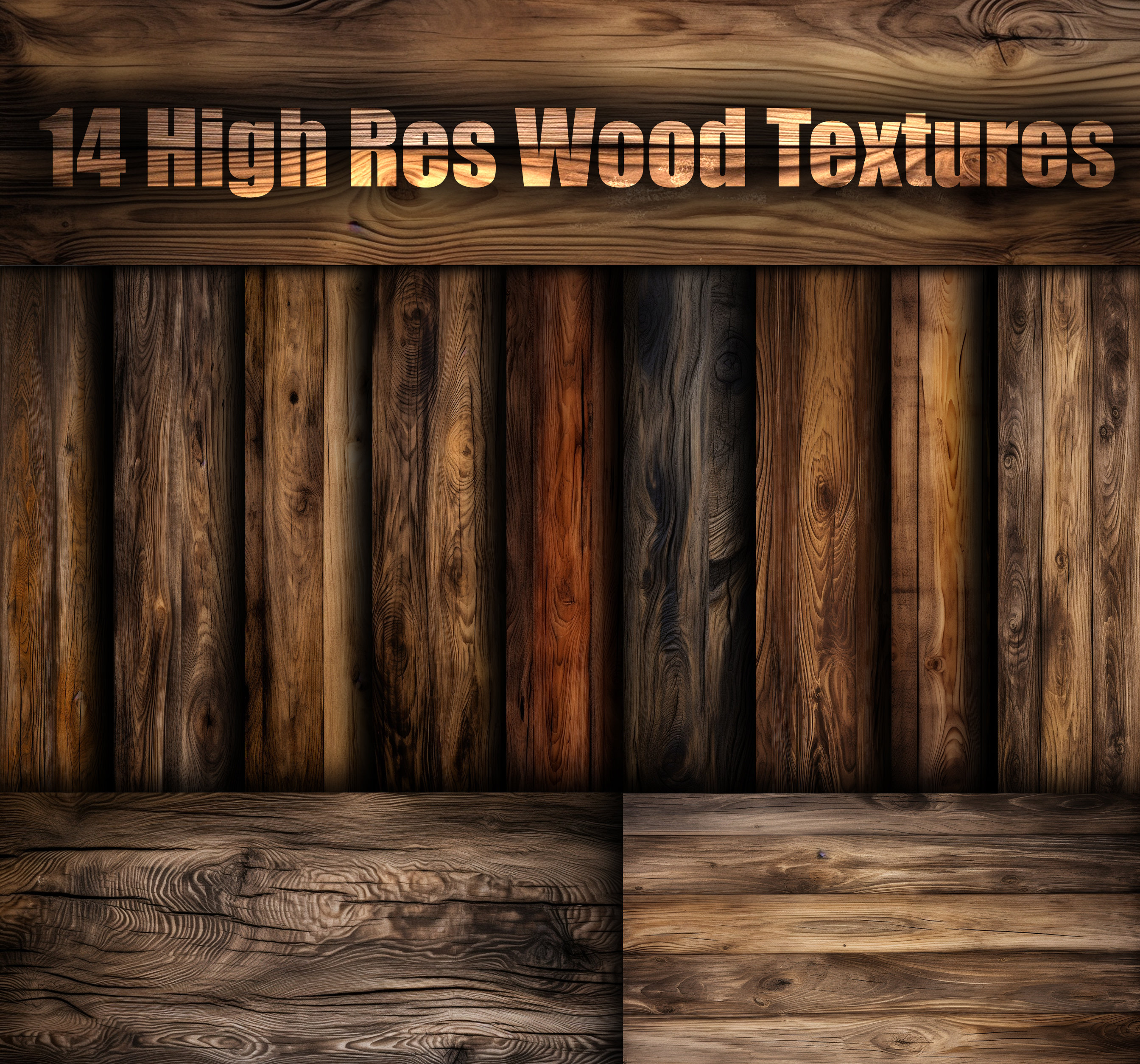 Set of 14 High Res Wood Digital Files. - Etsy