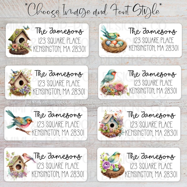 Bird Address Labels - Etsy