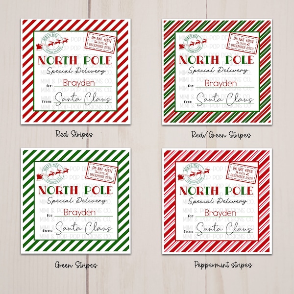 Christmas Labels - Etsy