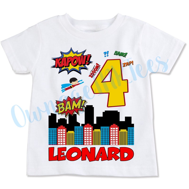 Superhero Shirt - Etsy