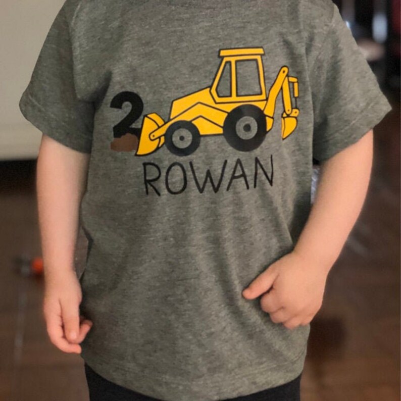 Backhoe Construction Digger | Bella + Canvas | Toddler T-shirt ...
