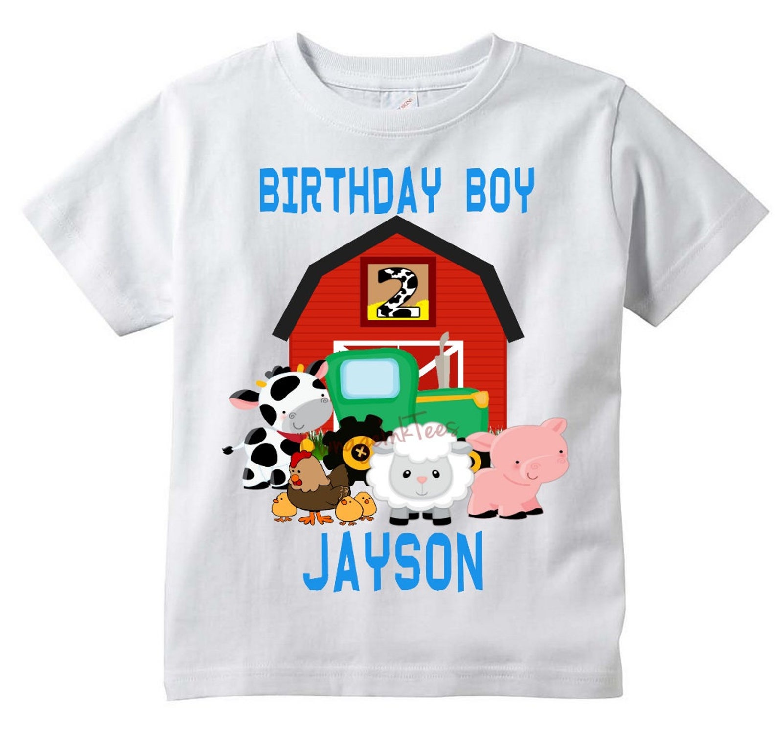 Farm Animal Babies Personalized T-shirt, Customize NAME and AGE Tee ...