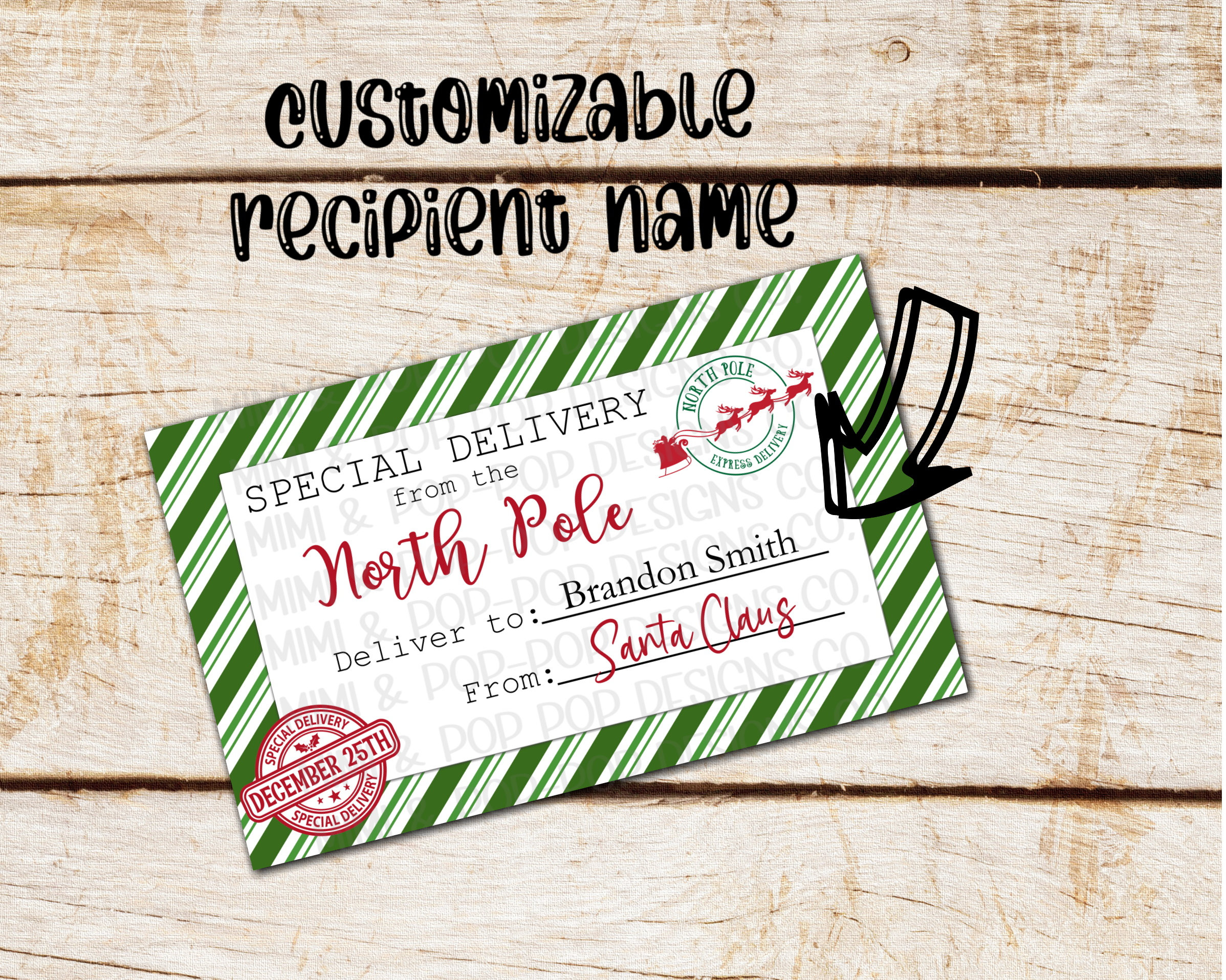 Santa Special Delivery Gift Labels | Christmas Gift Tags | Xmas Present ...