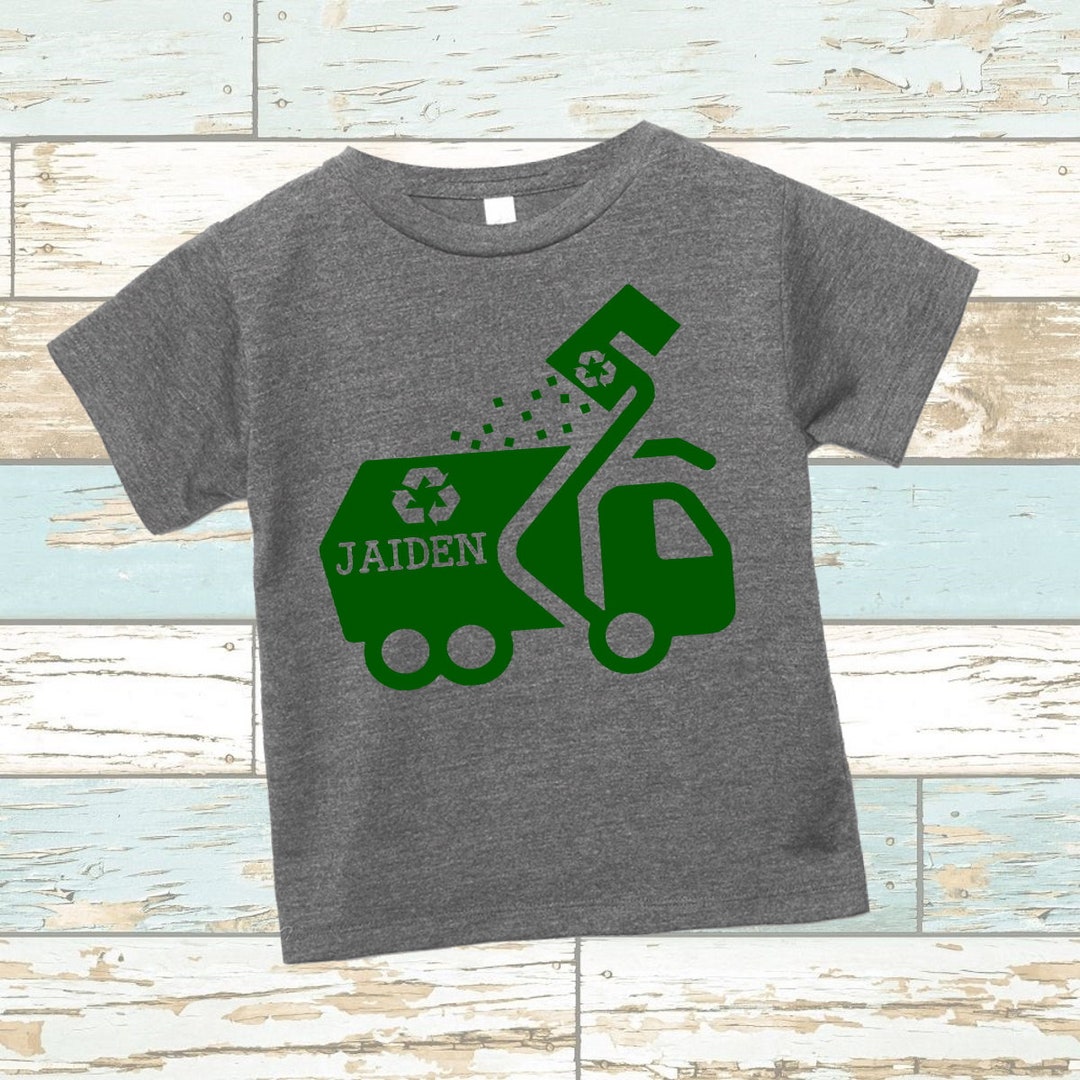 Garbage Trash Truck Shirt | Recycle Dump Birthday T-shirt | Big Truck ...