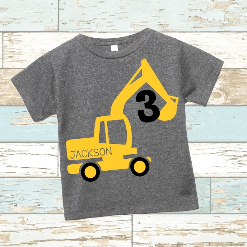 Excavator Shirt Construction Digger PERSONALIZED Excavator | Etsy