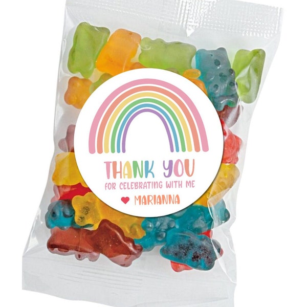 Rainbow Favor Bags - Etsy