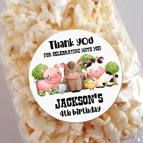 Farmyard Animals Stickers - Etsy