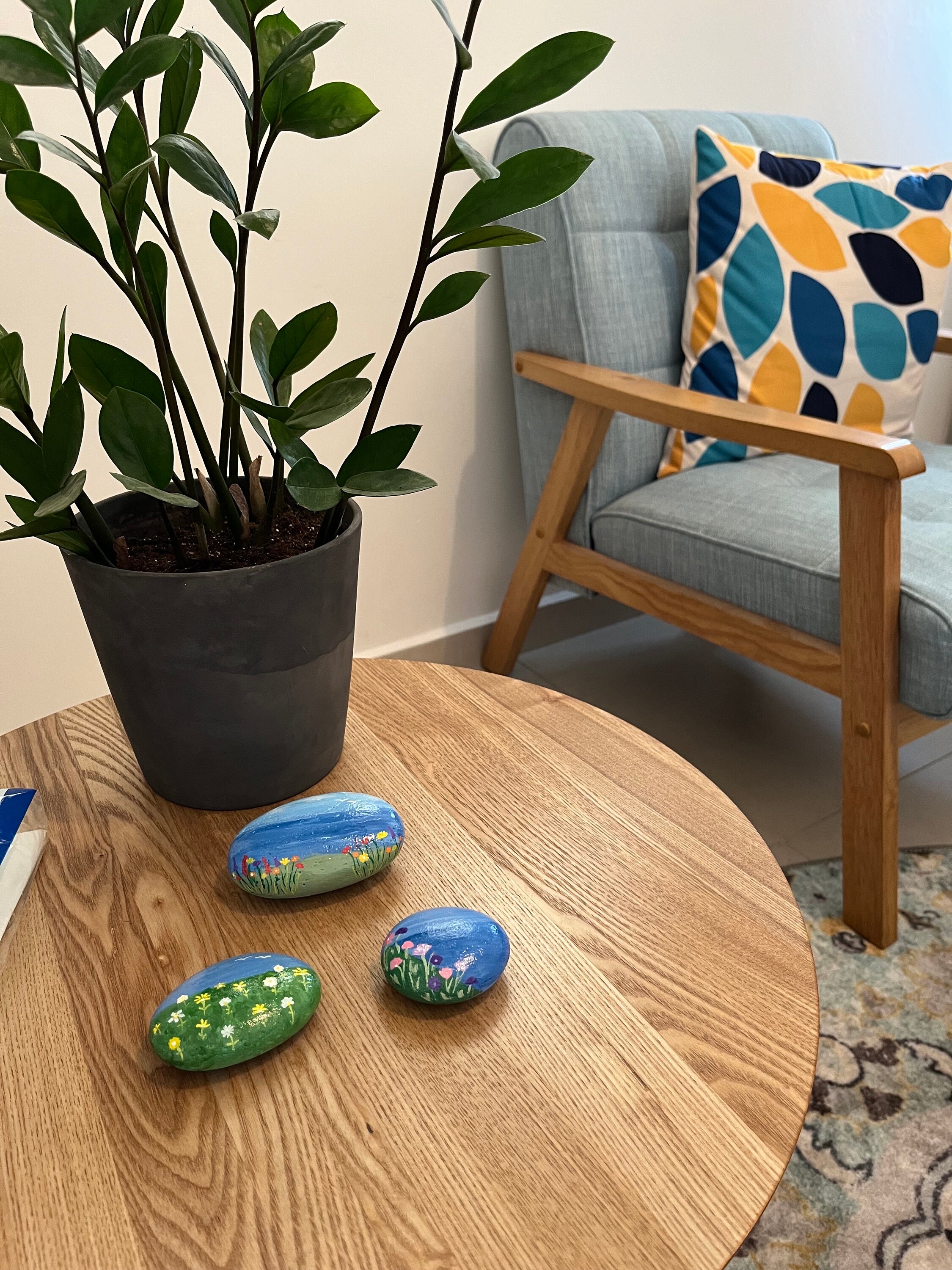 Summer Painted Stones Floral Designs Rocks Nature Inspaired - Etsy