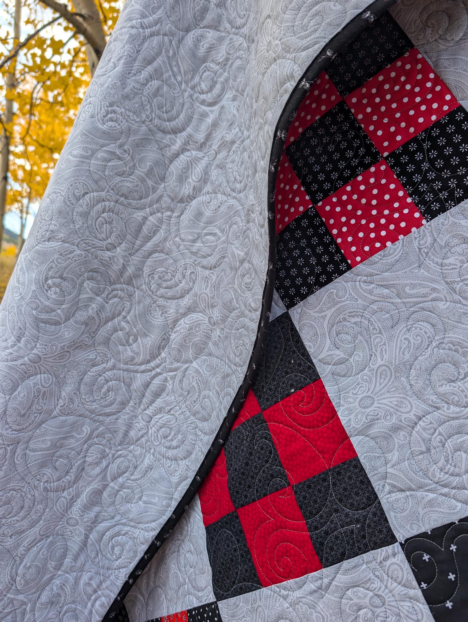 Beth Dutton Yellowstone Quilt Inspired, Handmade, Quilt, Red and Black ...