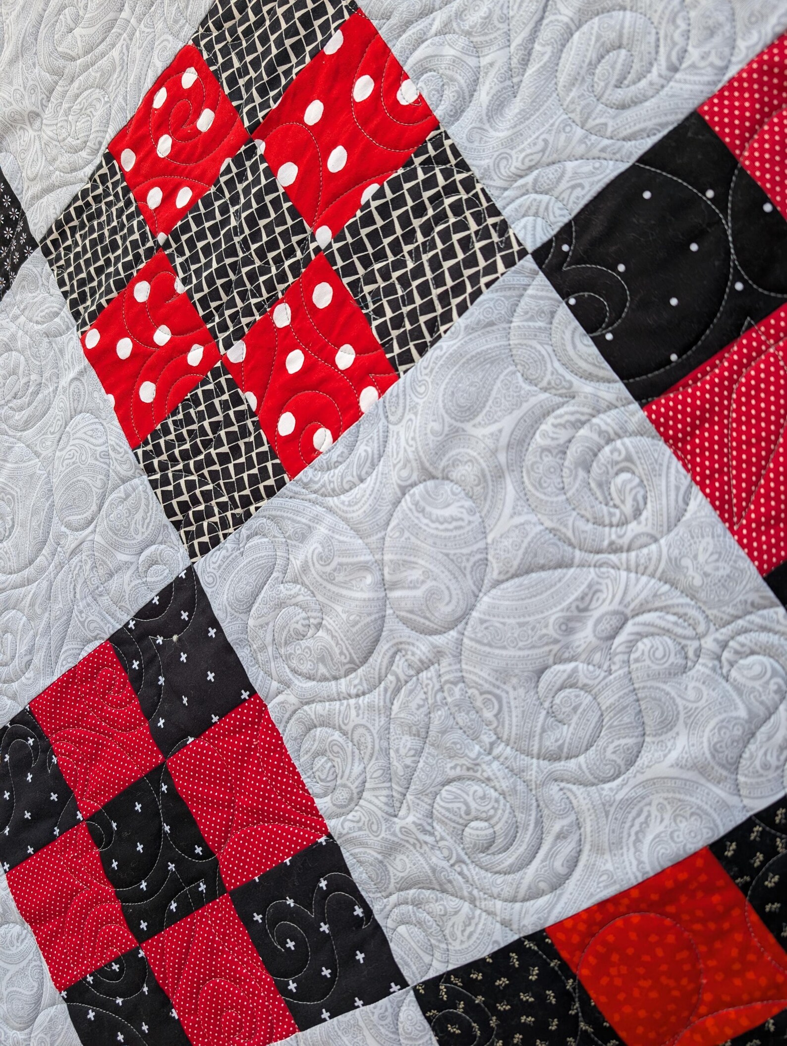 Beth Dutton Yellowstone Quilt Inspired, Handmade, Quilt, Red and Black ...
