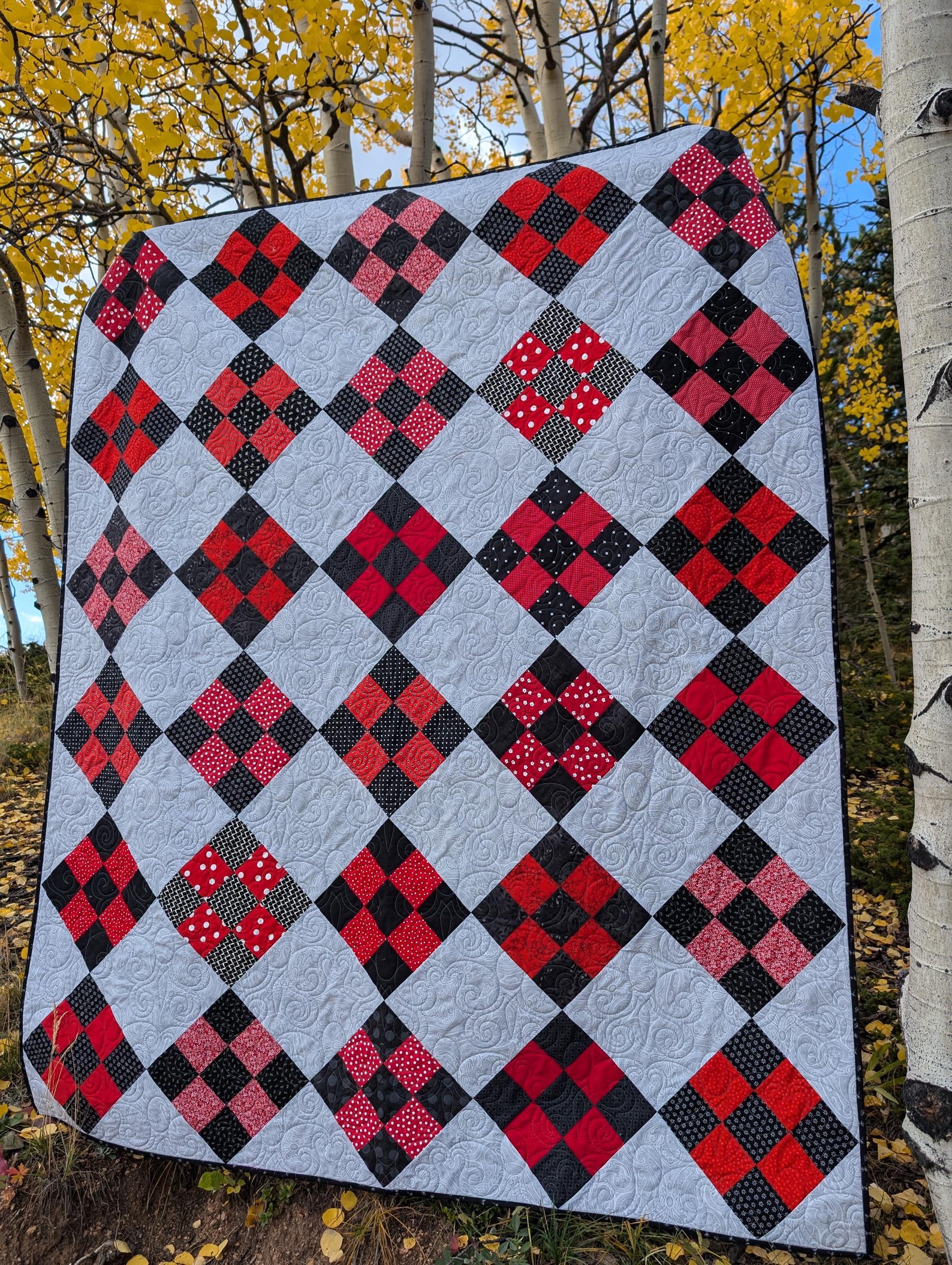 Beth Dutton Yellowstone Quilt Inspired, Handmade, Quilt, Red and Black ...
