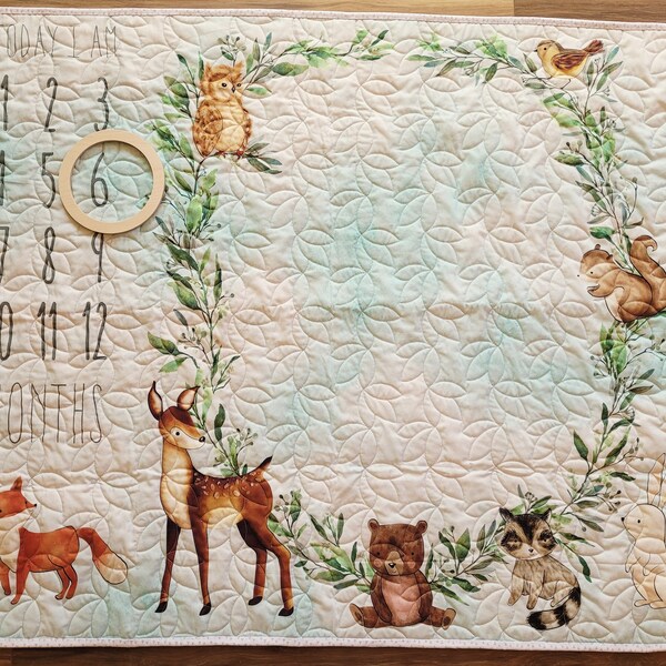Woodland Baby Quilt - Etsy