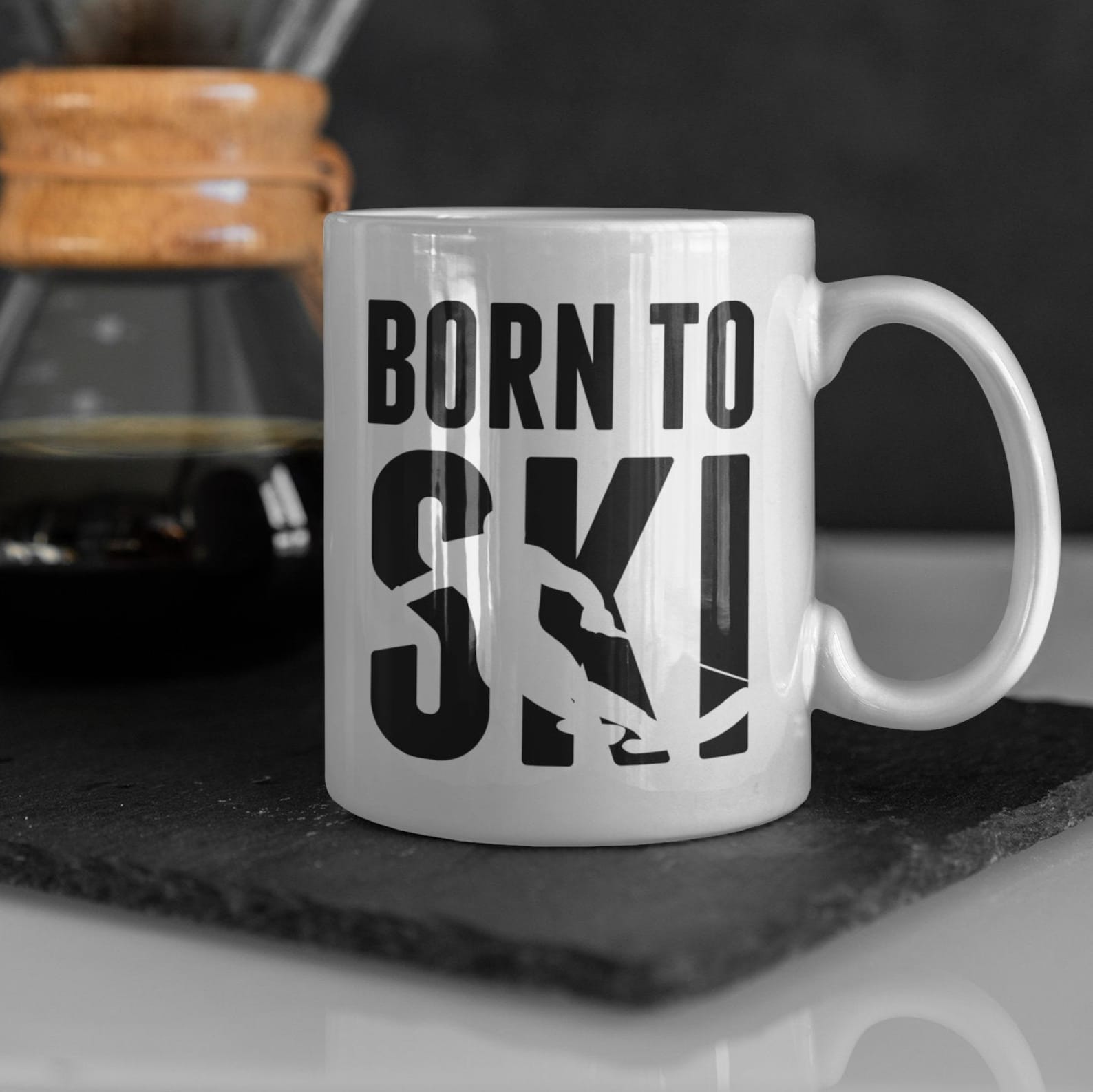 Born To Ski Skiing Mug Ski Mug Skiing Gift Skier Mug Ski | Etsy