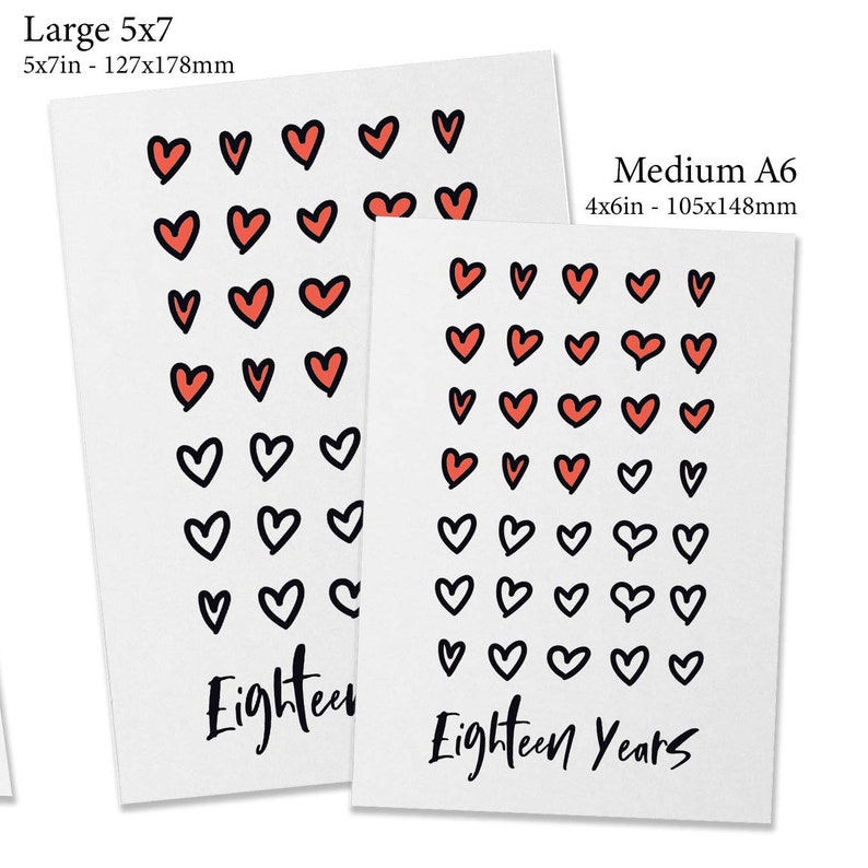 18th Wedding Anniversary Card for Wife Anniversary Card for Husband or ...