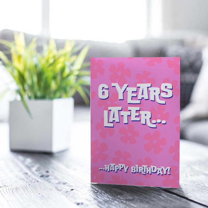 6th Birthday Card for Girls Birthday for Girl 6 Year Old Fun - Etsy