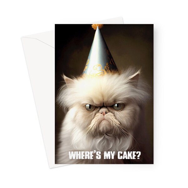 Grumpy Cat Card - Etsy