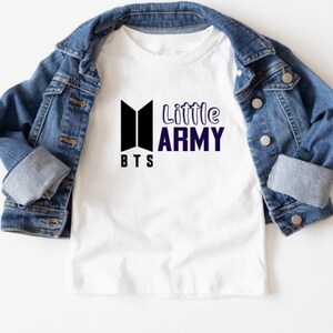 Bts Army Shirt, BTS Fan Shirt, Bts Army Girl, Little Army Shirt, Kpop ...