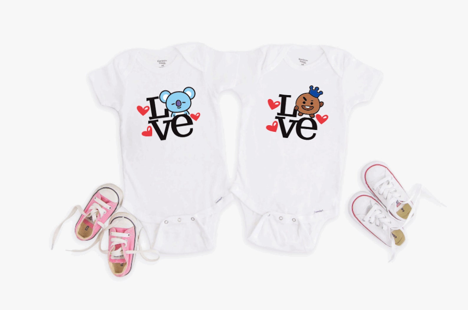 BT21 Inspired Clothing Kpop Baby Shower Gift Character - Etsy