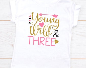 I Am Three Tshirt - Etsy