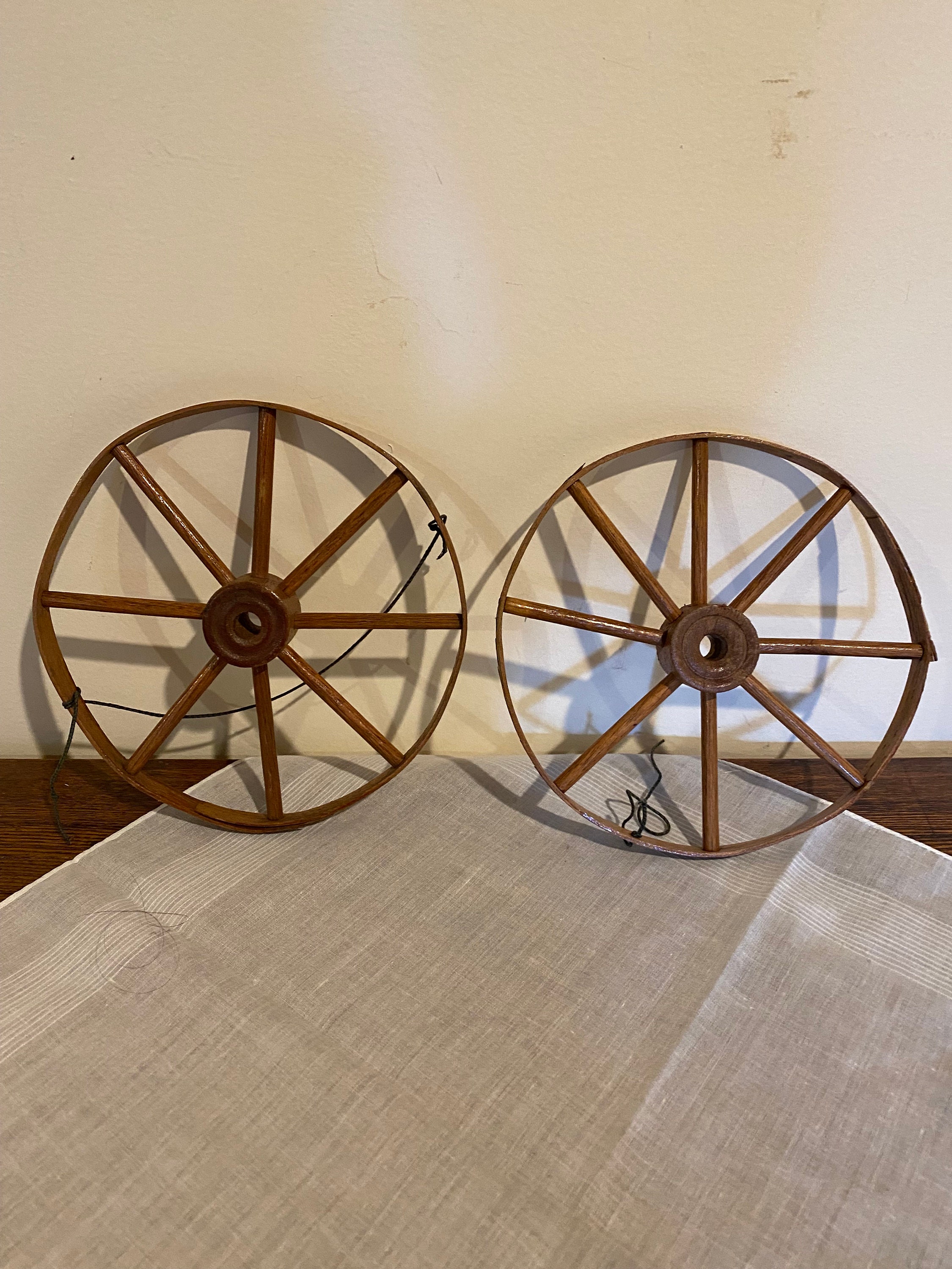 Vintage Wood Mini Wagon Wheels 6 Inch - Etsy