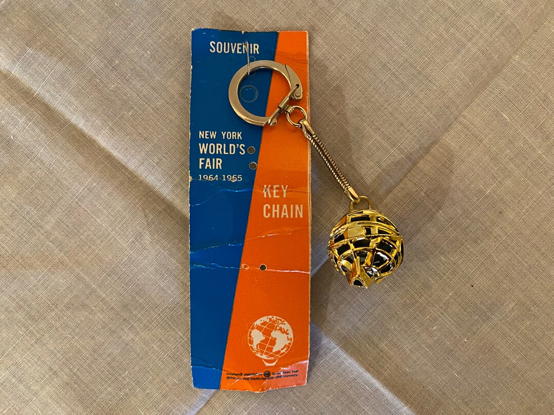 1964-1965 New York Worlds Fair Unisphere Key Chain Souvenir - Original ...