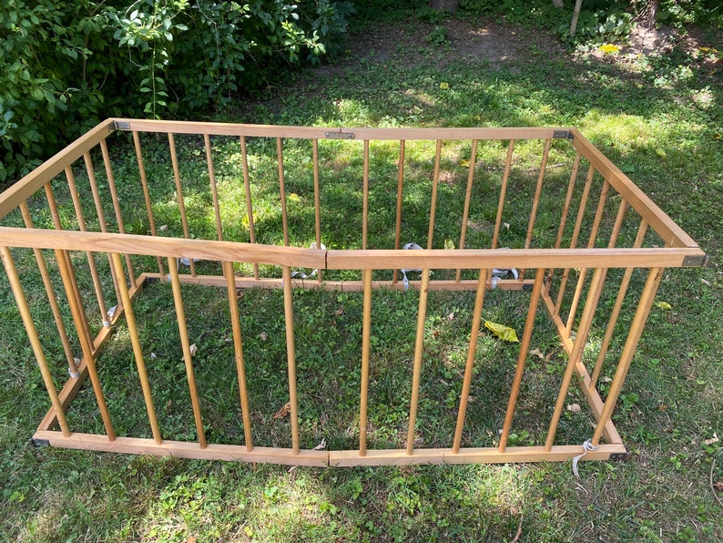Antique Large Wood Play Pen - Etsy