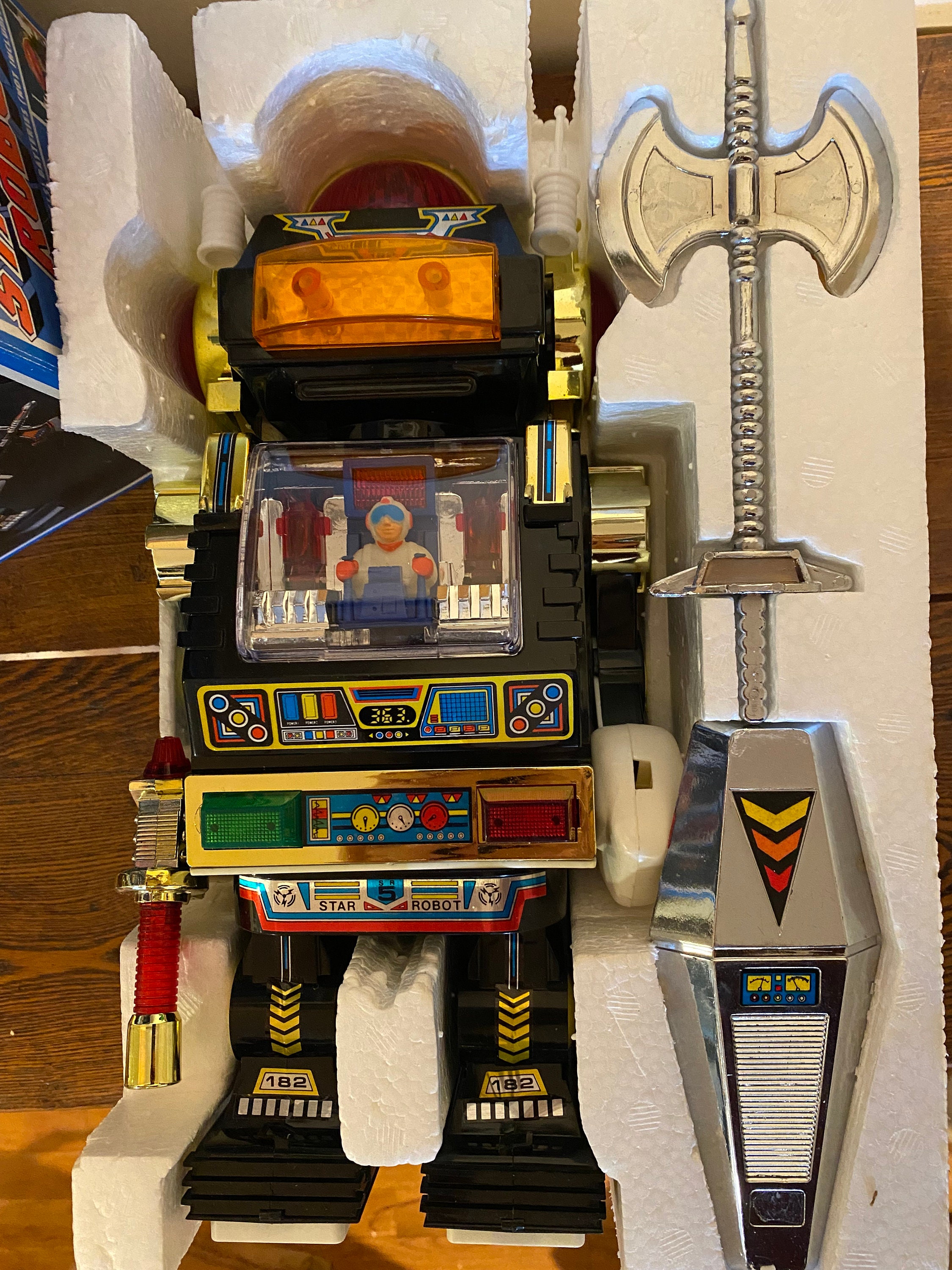 1985 Son Ai Star Roto Robot Battery Operated Toy New in Original Box ...