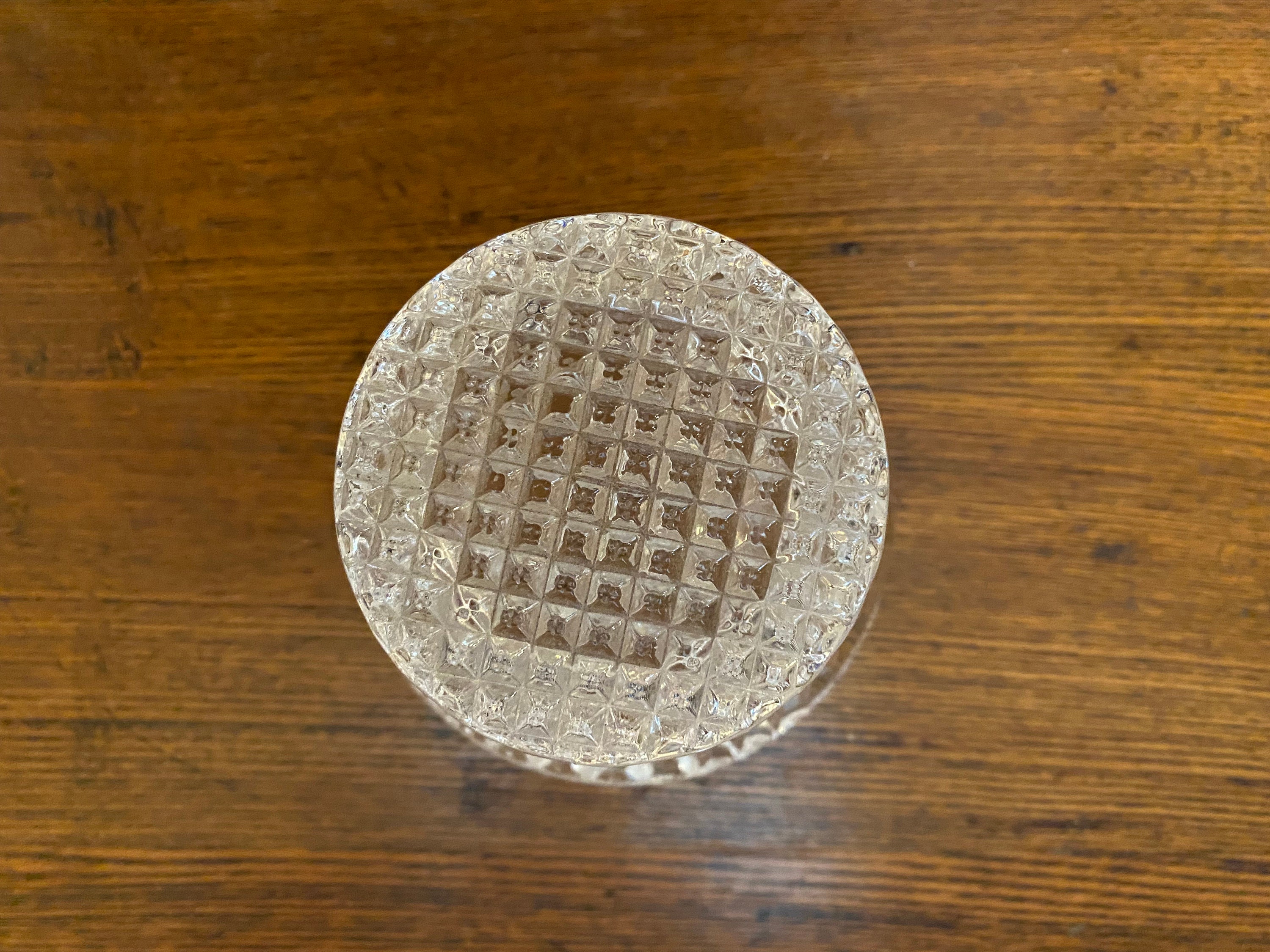 Vintage Crystal Top Hat Vase - Etsy