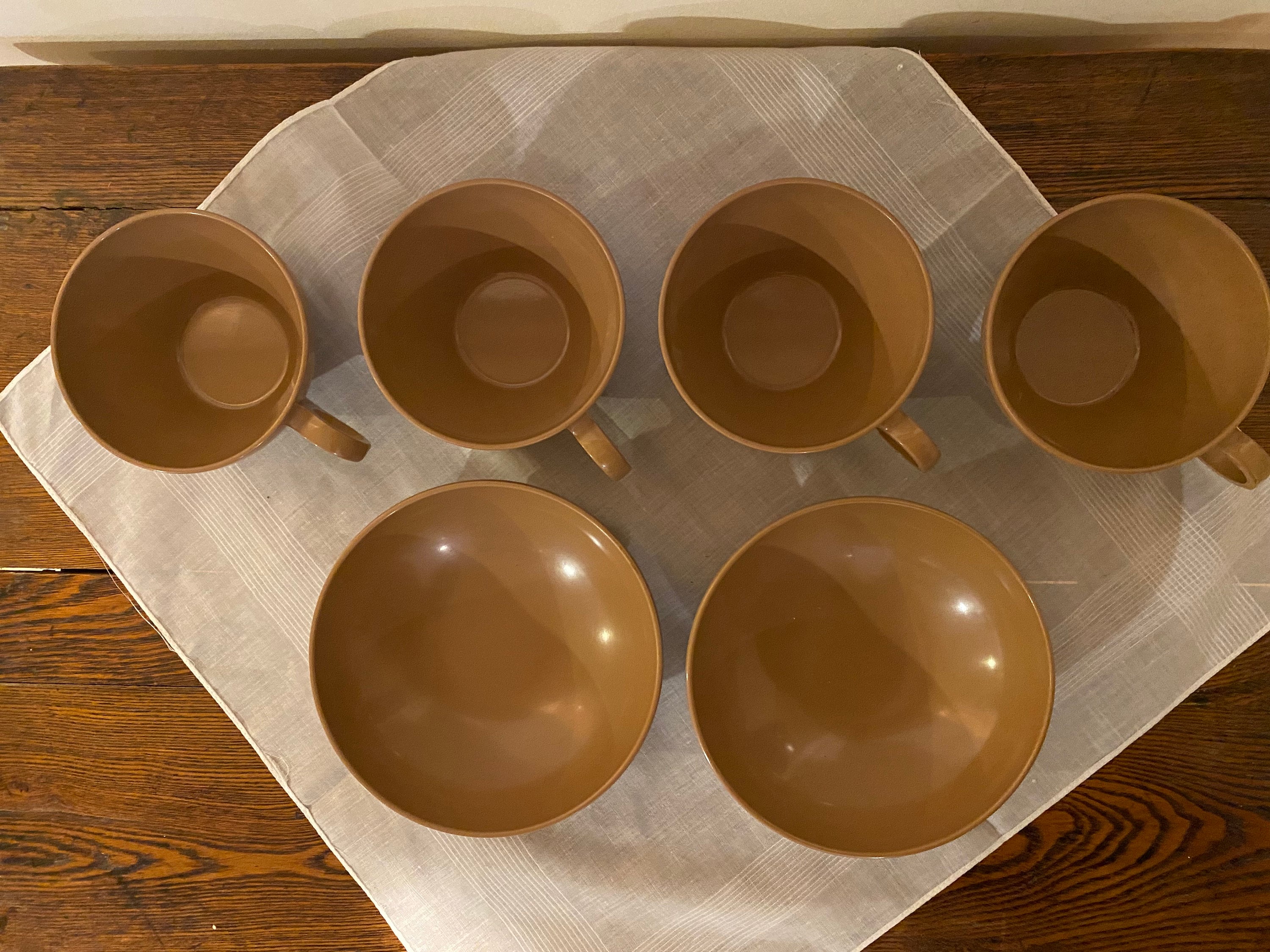 Vintage Prolon Dinnerware Cups and Bowls Melamine - Etsy