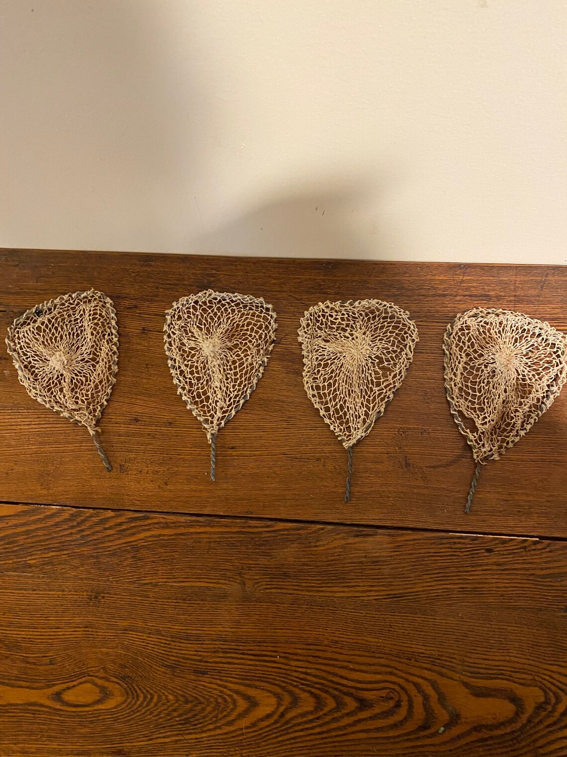 Vintage Small Handheld Crocheted Fishing Net Choose Your Net | Etsy