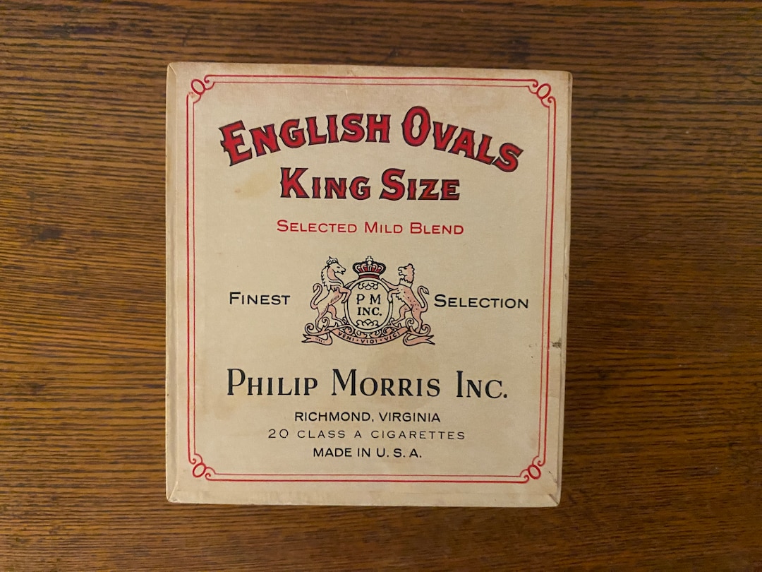 Vintage Philip Morris Cigarette Box - Etsy