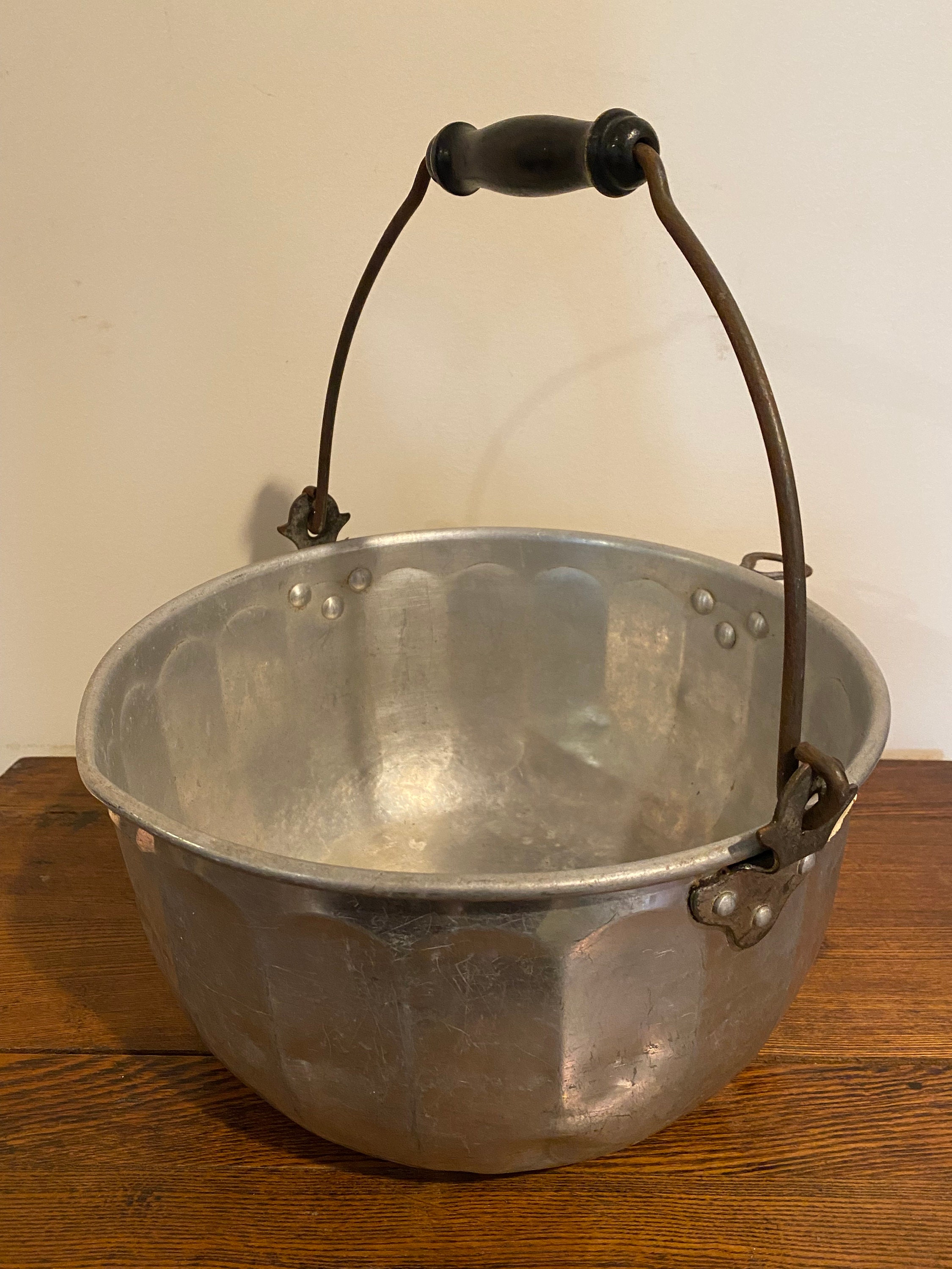 Vintage Extra Large Aluminum Cauldron With Handle - Etsy