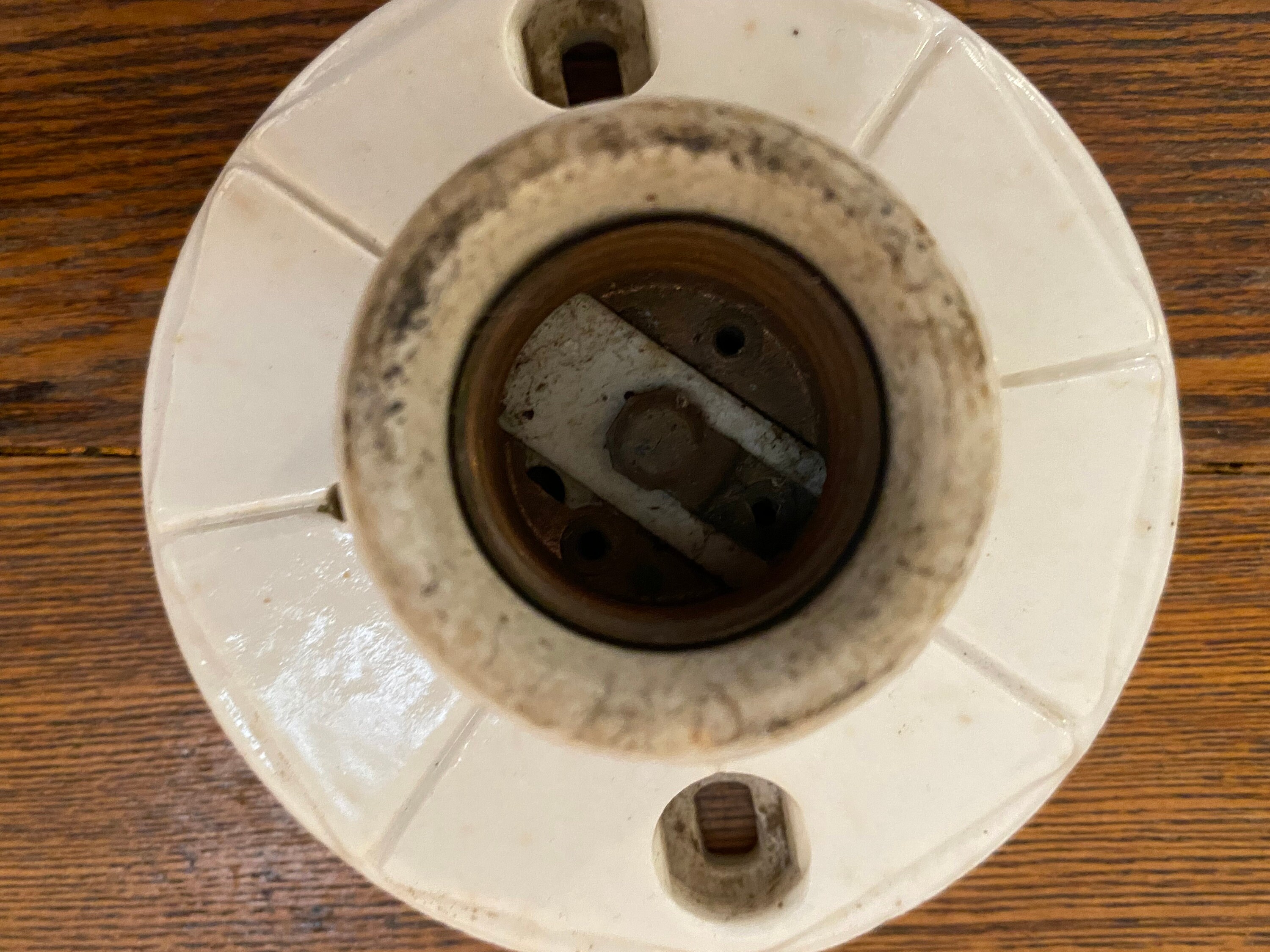 Vintage Glazed Ceramic Ceiling Light Bulb Socket - Etsy