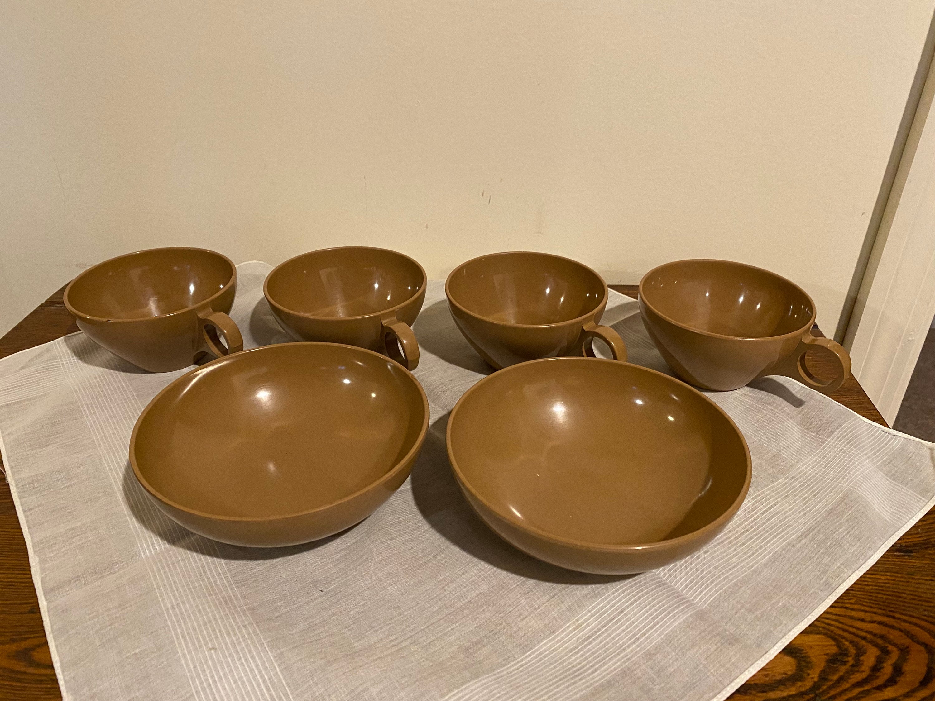 Vintage Prolon Dinnerware Cups and Bowls Melamine - Etsy