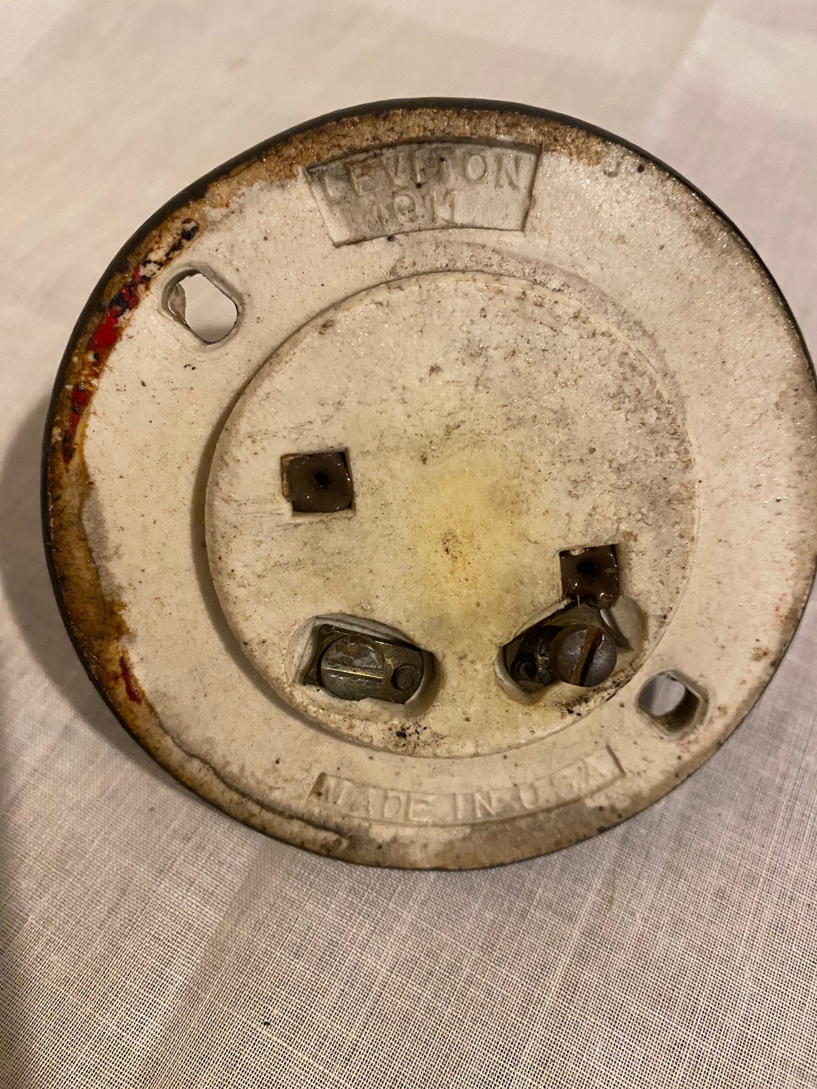 Vintage Leviton Ceramic and Bakelite Wall Mount Light Switch - Etsy