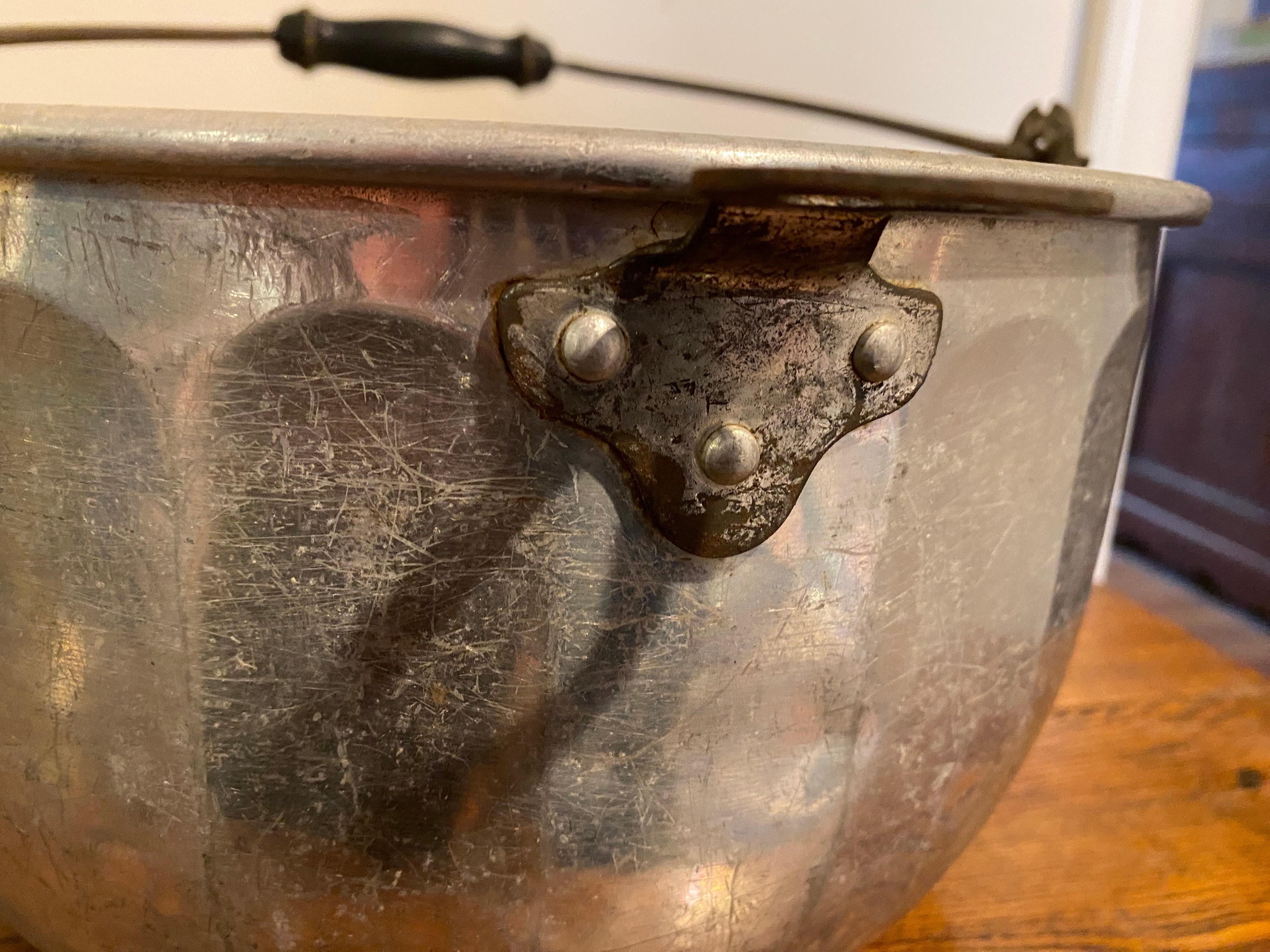 Vintage Extra Large Aluminum Cauldron With Handle - Etsy