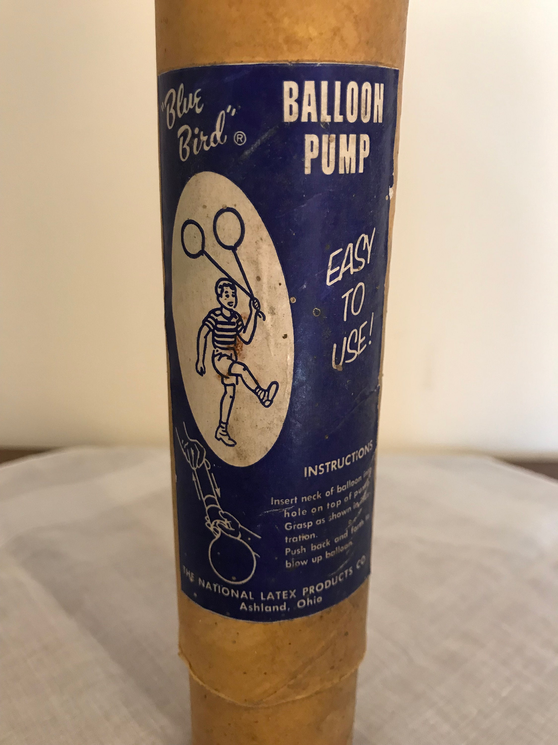 Vintage blue Bird Balloon Pump - Etsy