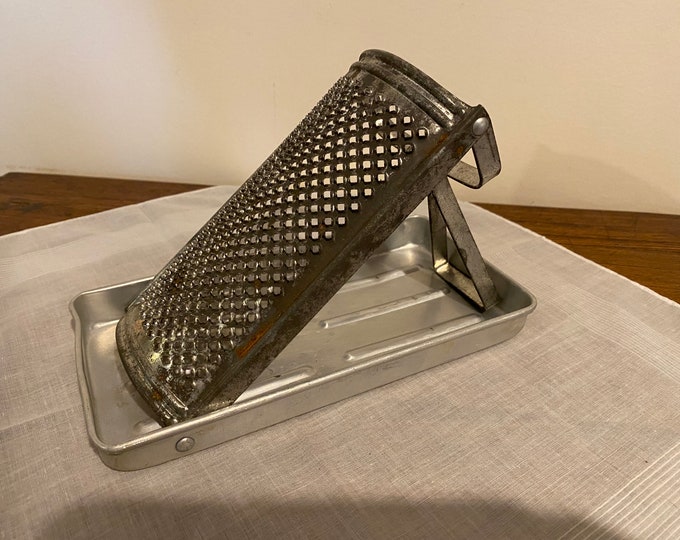 Vintage Brevettata Curved Cheese Grater With Handle and Tray - Etsy