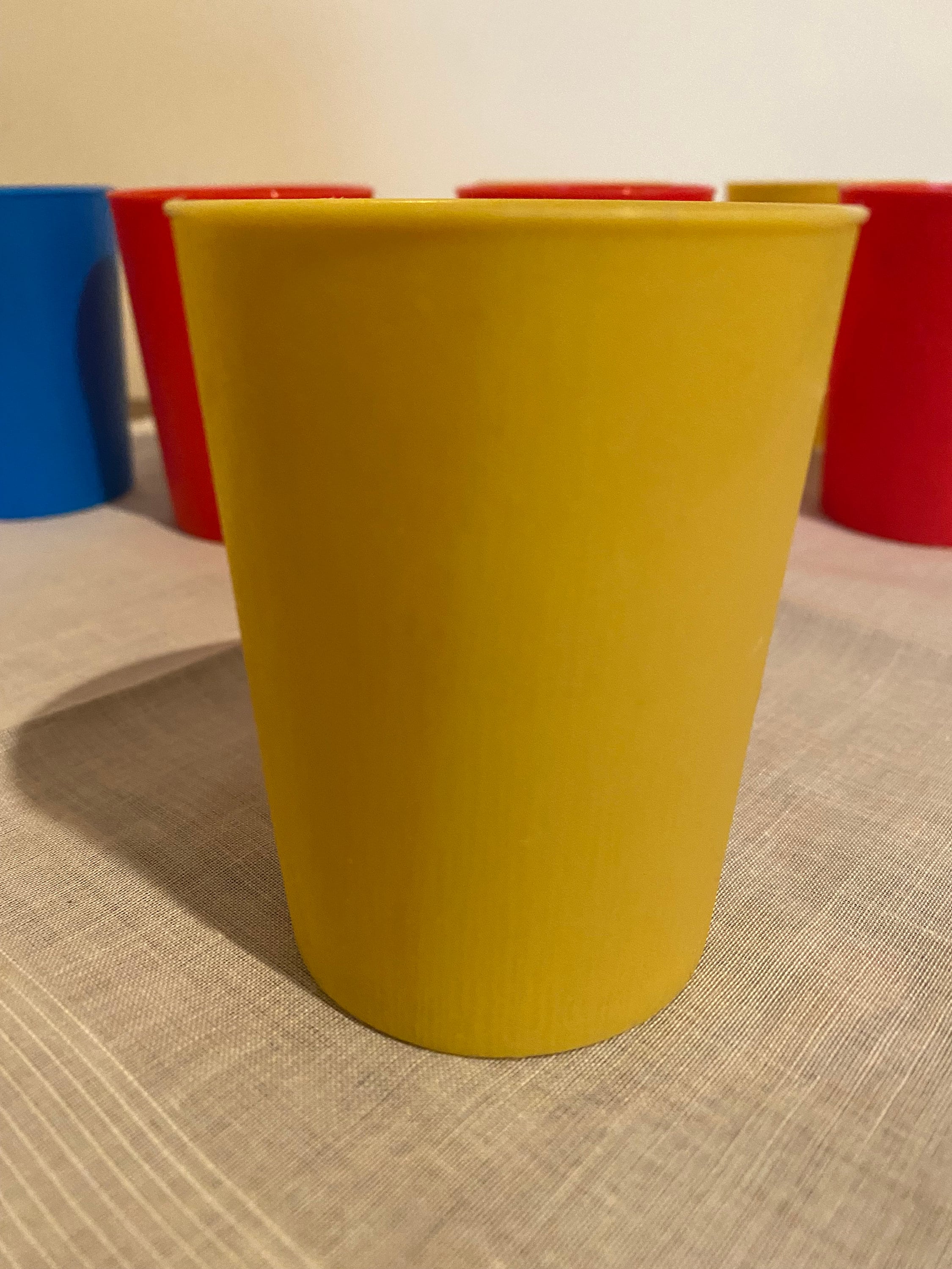 Vintage Stackable Plastic Cups - Set of 8 - Etsy