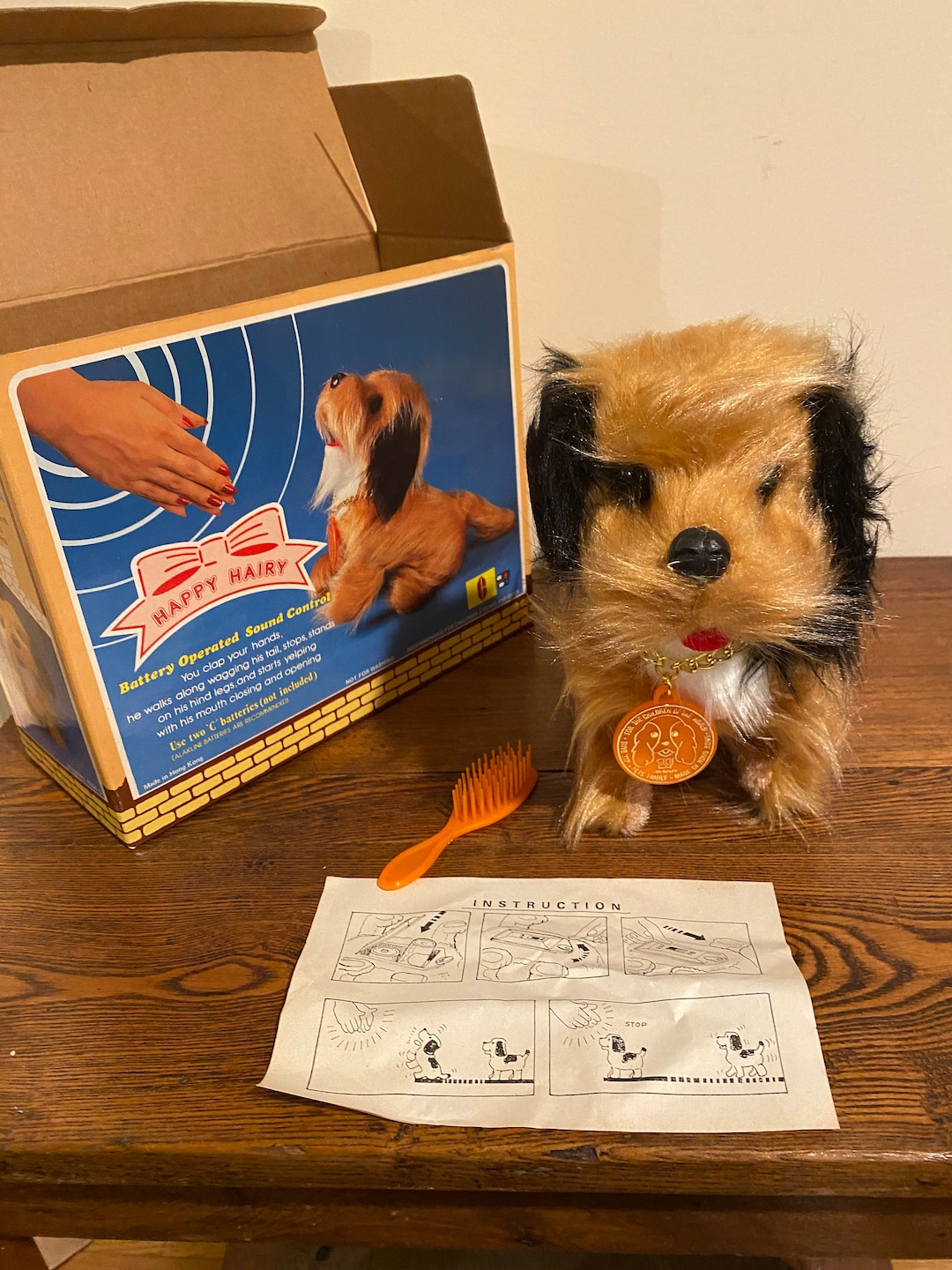 Vintage Happy Hairy Battery Operated Dog - Not Working - Etsy