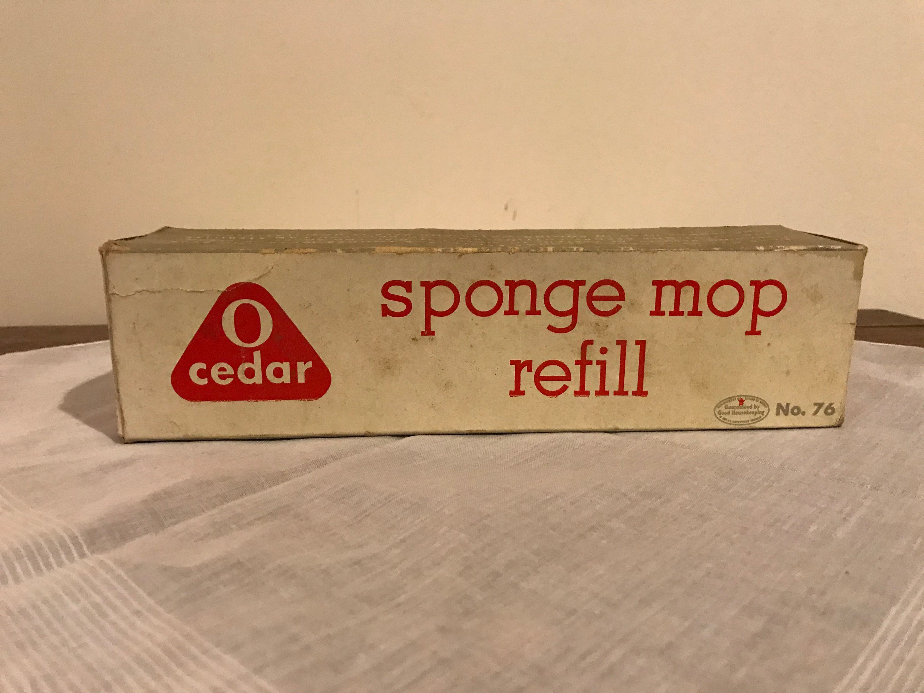 Vintage O Cedar Sponge Mop Refill - Box With Used Sponge - Etsy