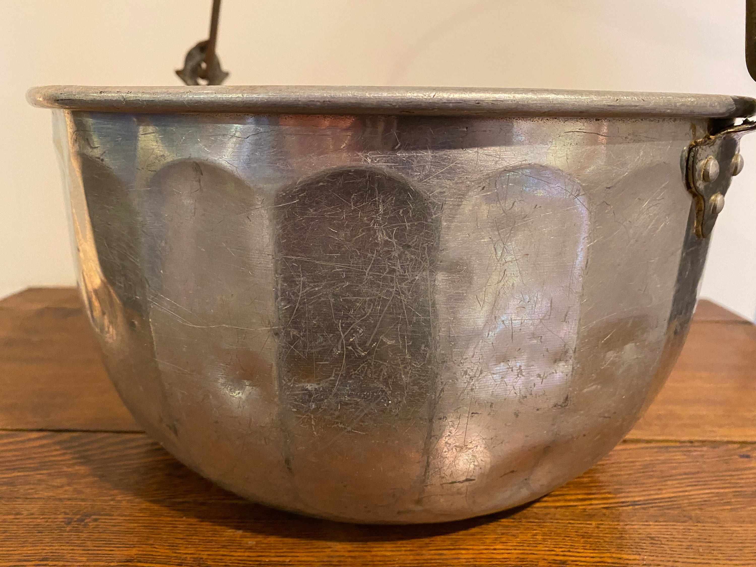 Vintage Extra Large Aluminum Cauldron With Handle - Etsy