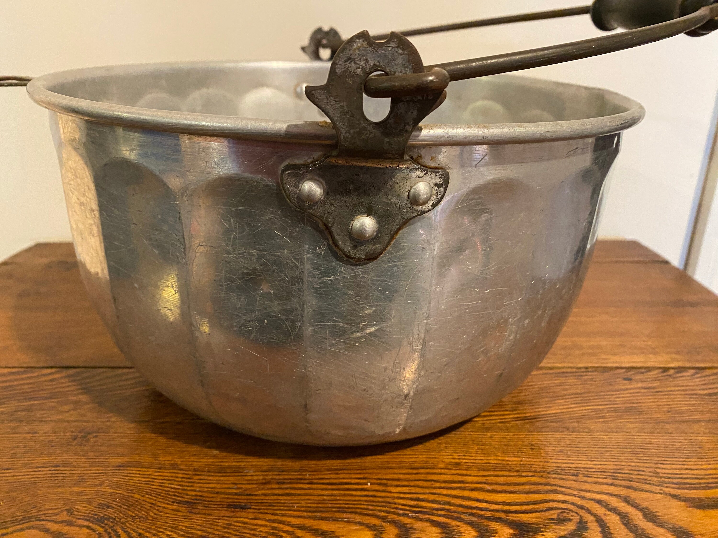 Vintage Extra Large Aluminum Cauldron With Handle - Etsy